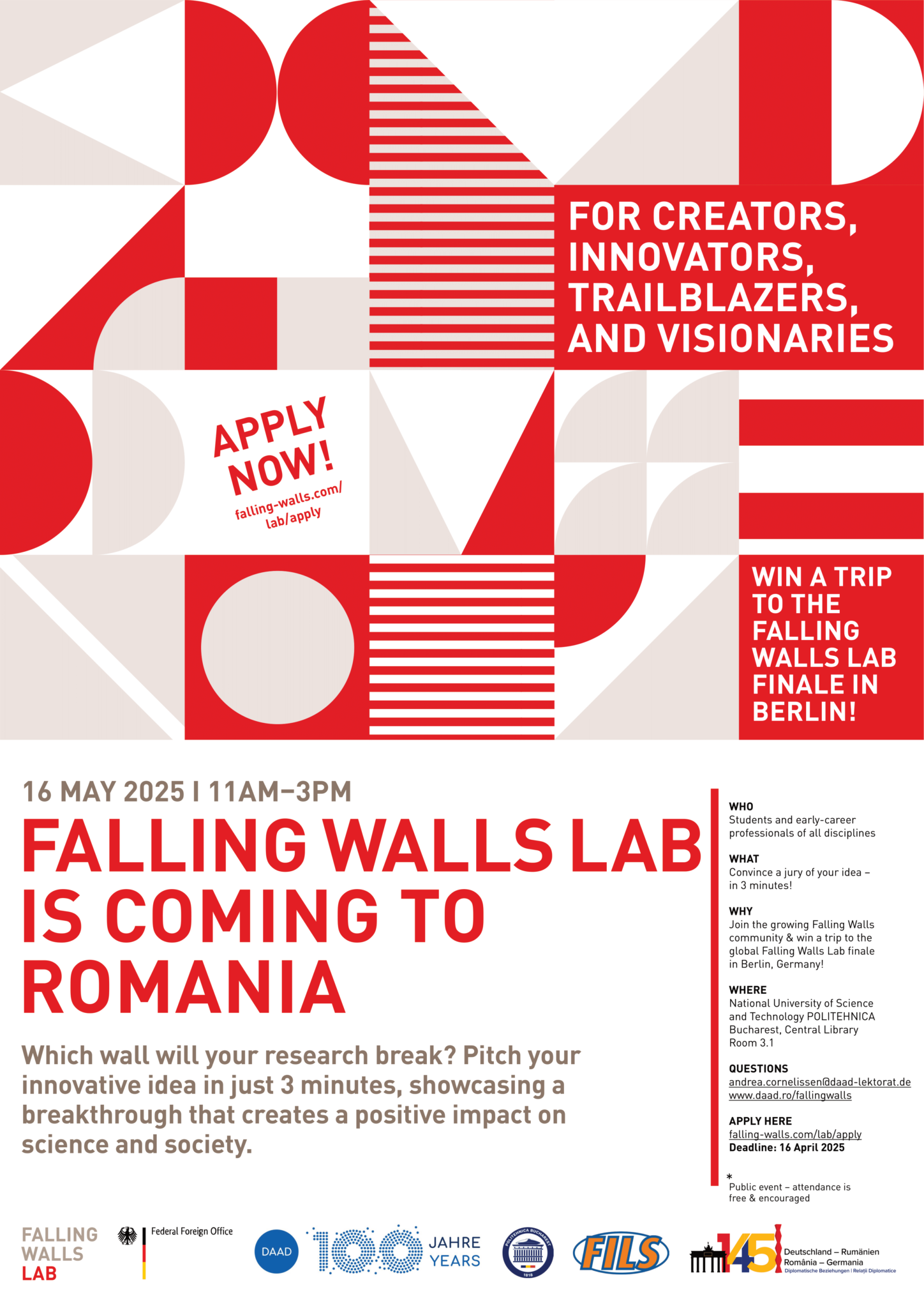 Falling Walls Lab Romania 2025 – FILS UPB